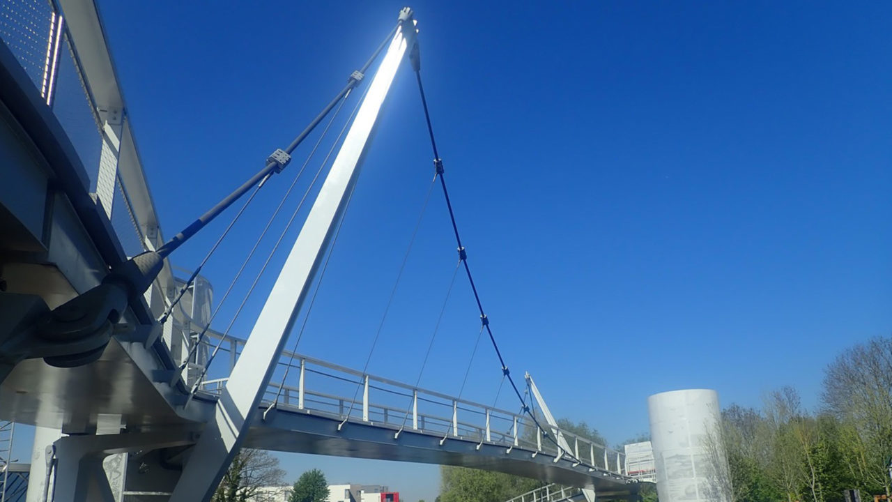 Passerelle piétonne sur la Somme à Amiens (80) - OTEIS